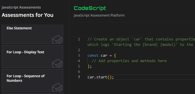 CodeScript - Master JavaScript Through Interactive Lessons